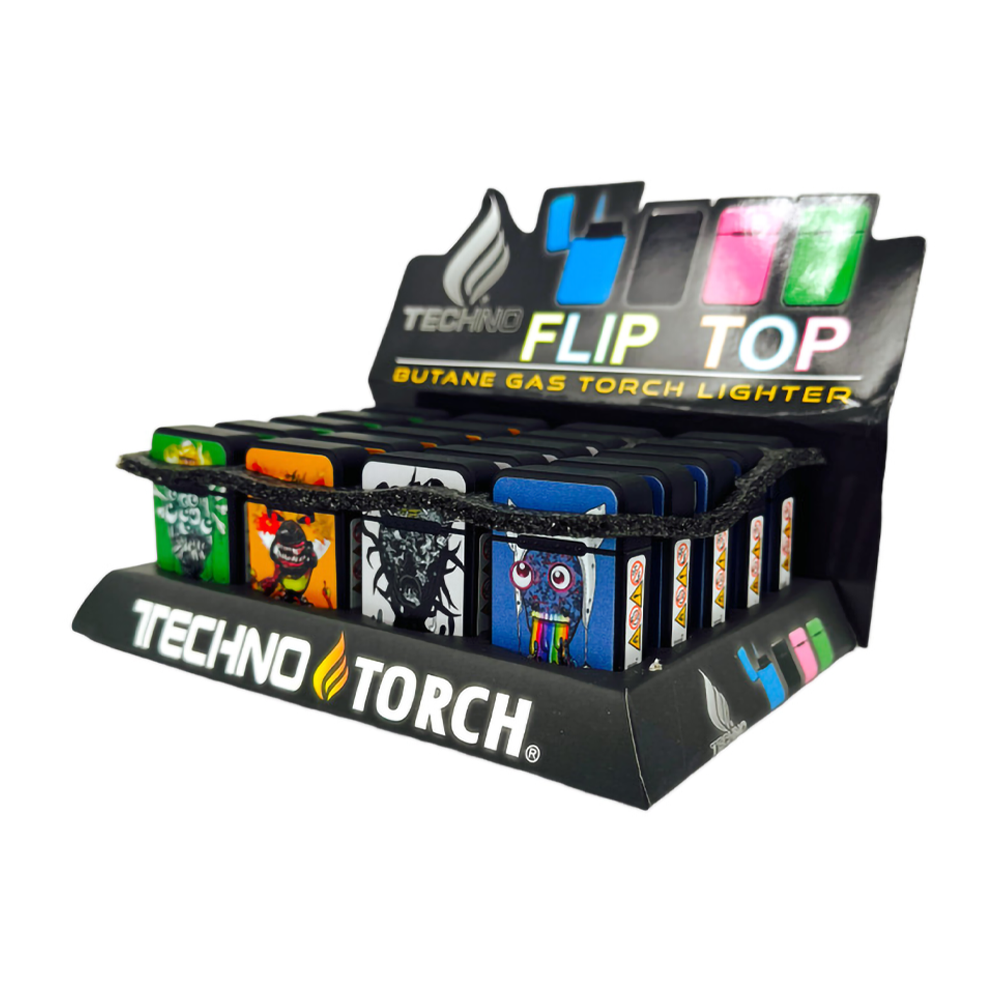 TECHNO ALIEN FLIP TOP TORCH LIGHTER – Ben Exotics