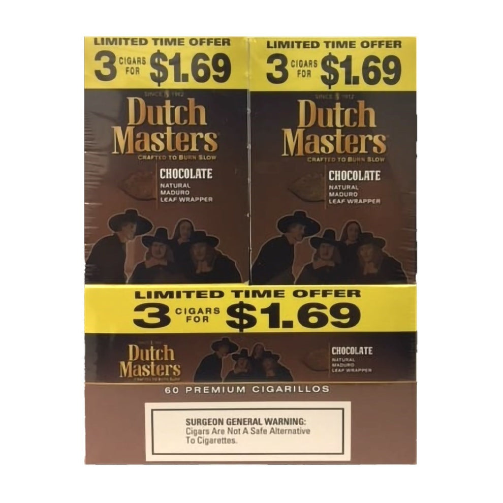 DUTCH MASTERS 3PK/1.69 - CHOCOLATE – Ben Exotics