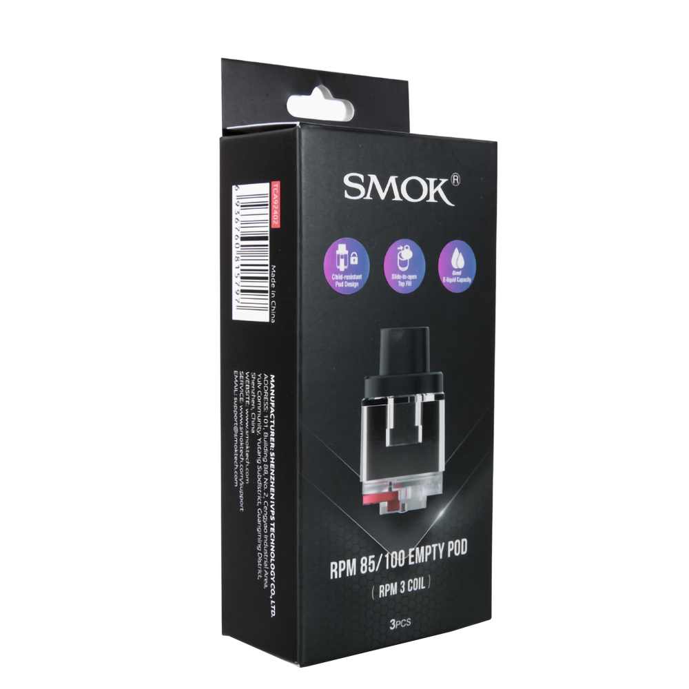 SMOK RPM3 85/100 EMPTY REPLACEMENT POD CARTRIDGE – Ben Exotics