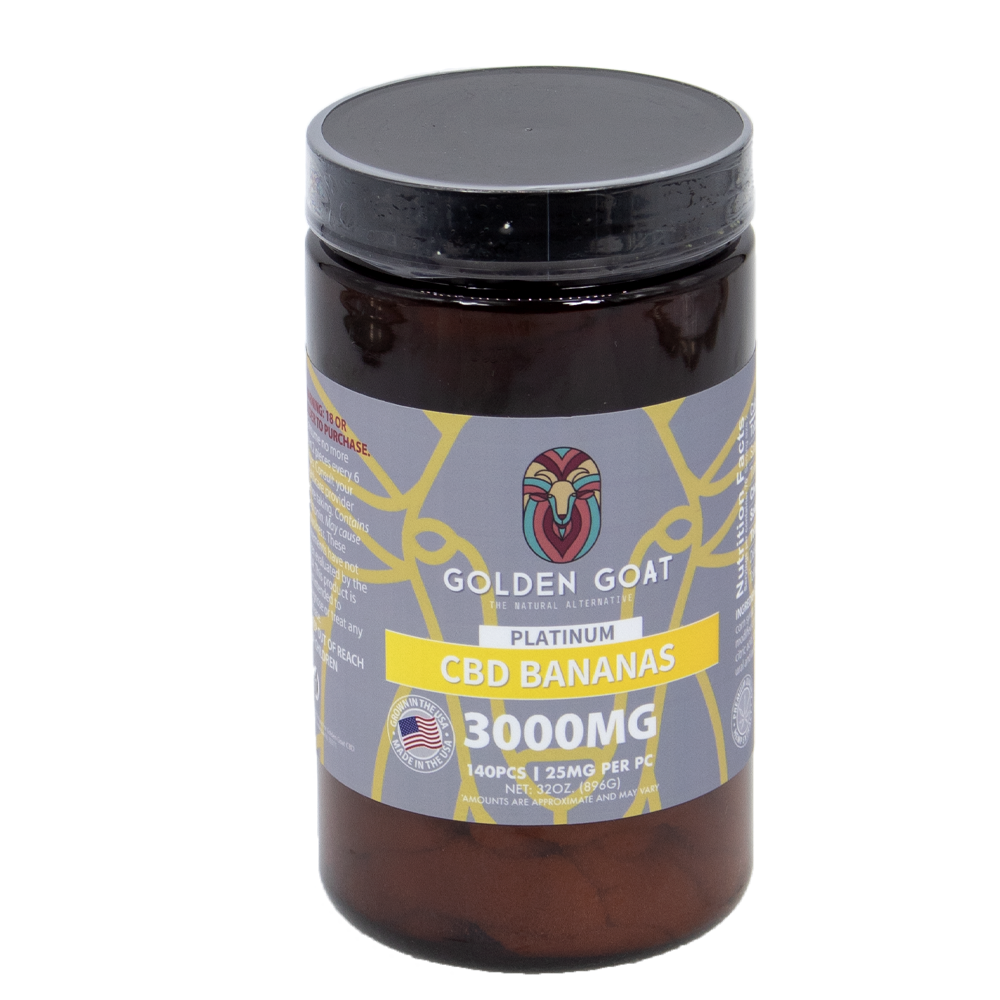 GOLDEN GOAT 3000MG GUMMIES - BANANAS – Ben Exotics