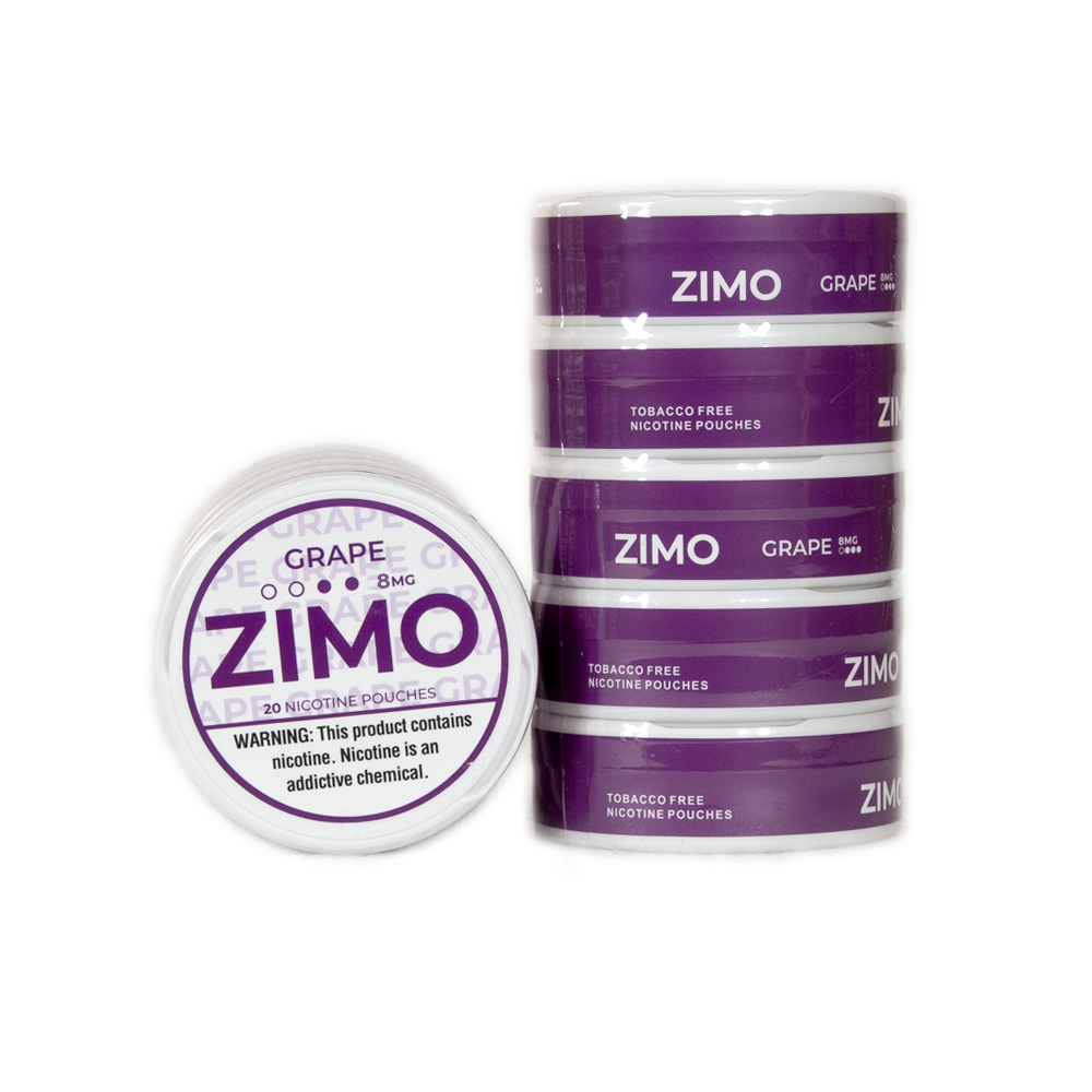 ZIMO NICOTINE 8MG POUCHES - GRAPE – Ben Exotics
