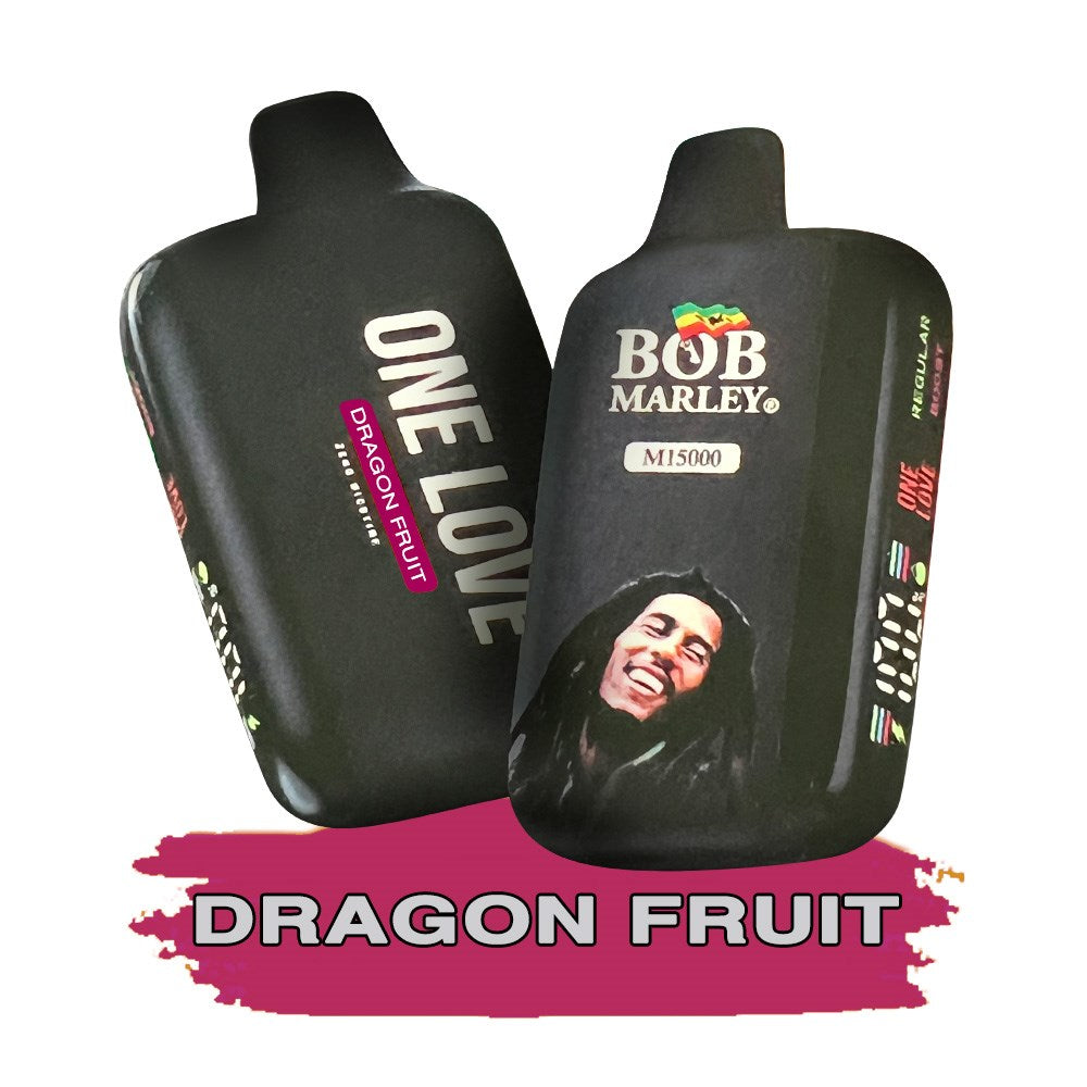 BOB MARLEY 0%NIC 15000 PUFFS DISPOSABLE - DRAGON FRUIT – Ben Exotics