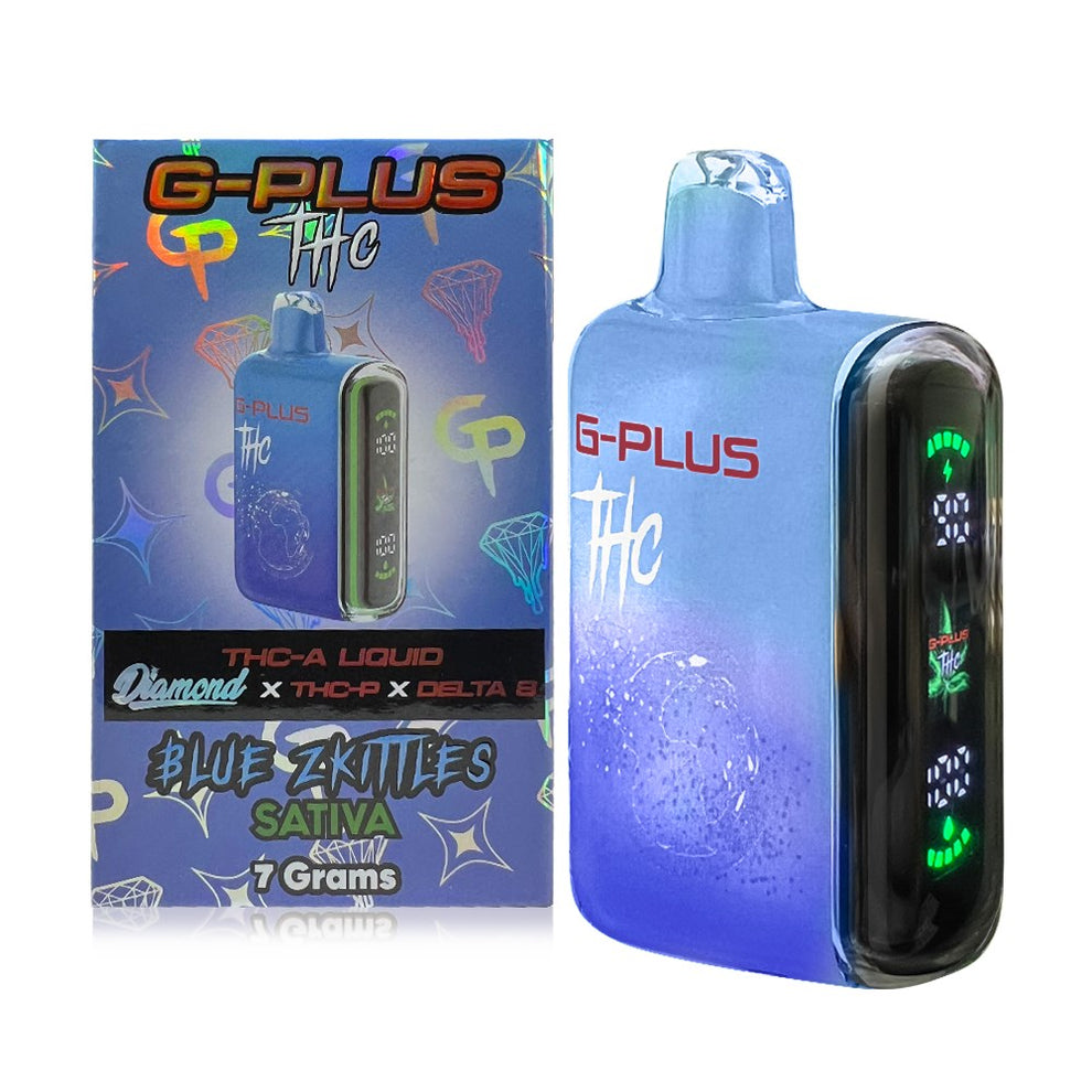 G PLUS BLEND 7G DISPOSABLE SATIVA - BLUE ZKITTLES – Ben Exotics