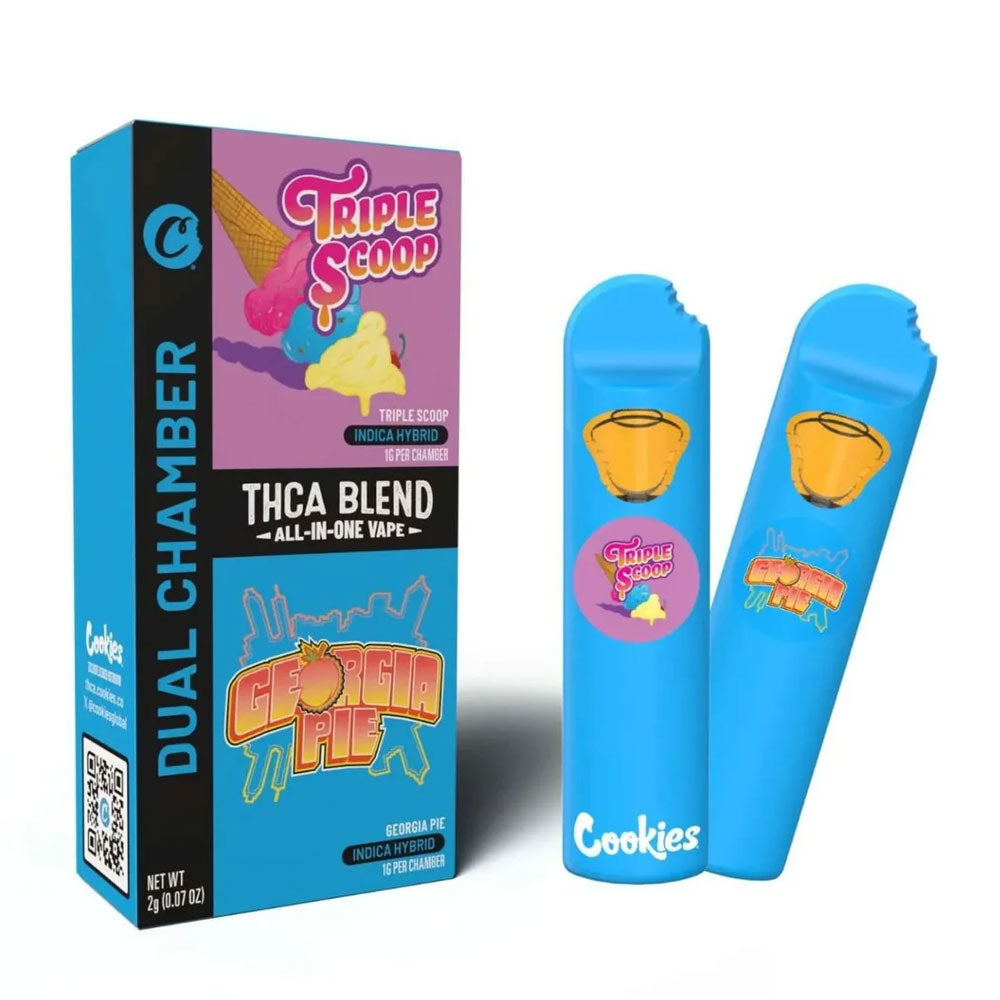 COOKIES DUAL CHAMBER DISPOSABLE - TRIPLE SCOOP/GEORGIAPIE – Ben Exotics