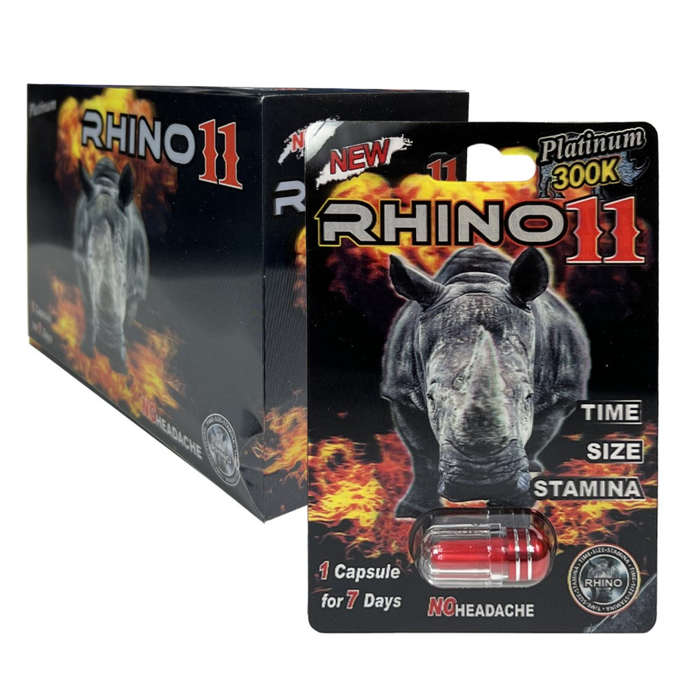 RHINO 11 300K ADVANCE MALE ENHANCEMENT – Ben Exotics