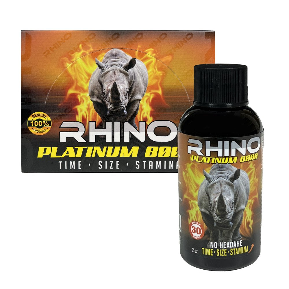 RHINO PLATINUM 8000 50ML SHOT – Ben Exotics