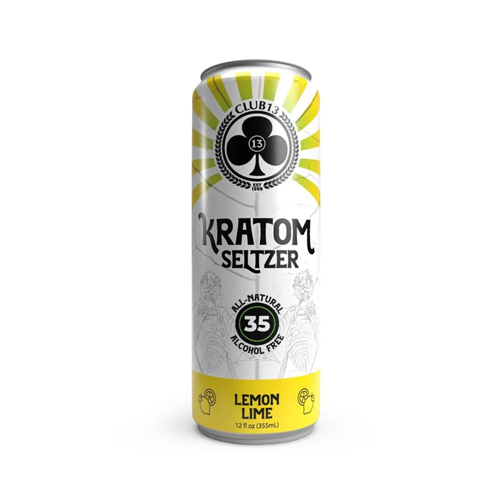 CLUB 13 12OZ KRATOM SELTZER - LEMON LIME – Ben Exotics