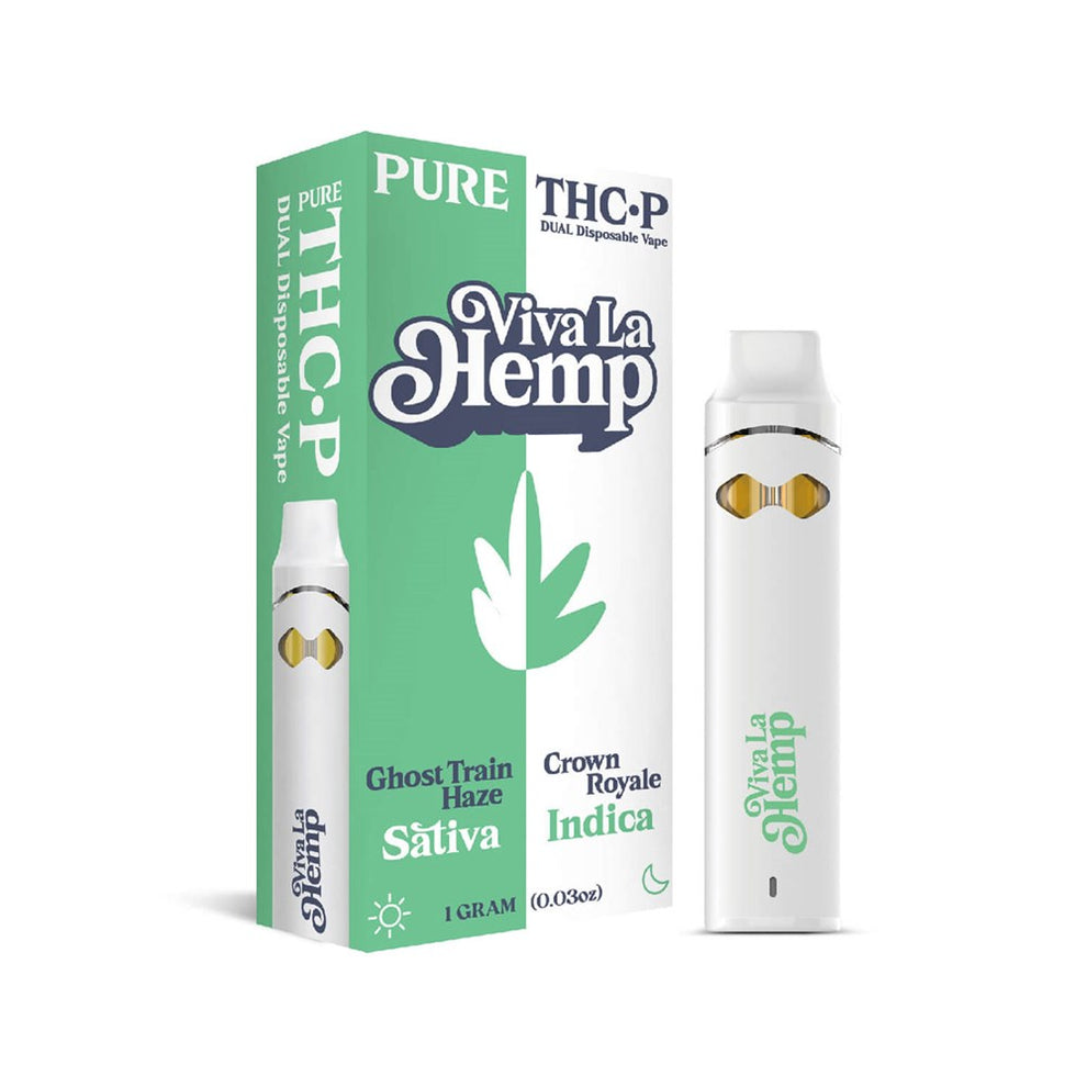VIVA LA HEMP THCP 1G DUAL DISPOSABLE - GHOST TRAIN HAZE/ CROWN ROYALE ...