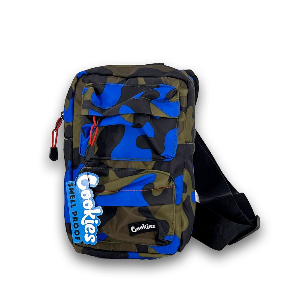 COOKIES SMELL PROOF " RACK PACK" OVER THE SHOULDER SLING BAG - BLUE CA ...
