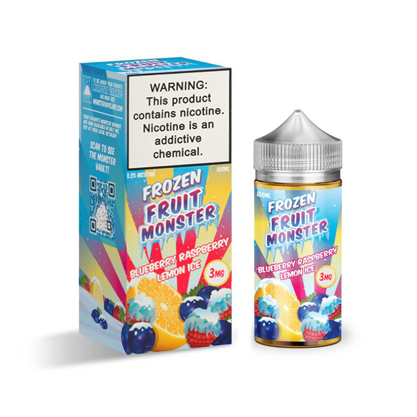 FROZEN FRUIT MONSTER 100ML JUICE 3MG - BLUE RASPBERRY LEMON ICE – Ben ...